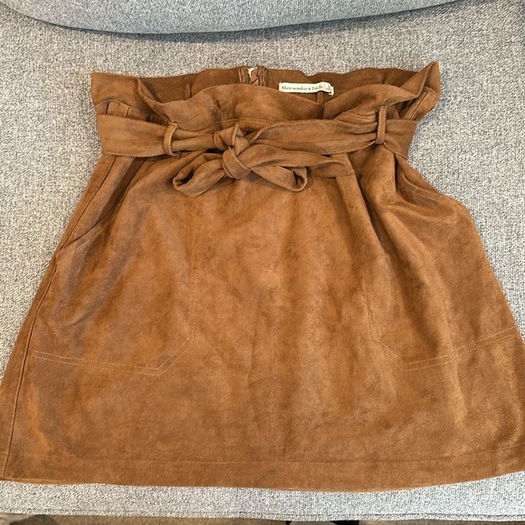 Abercrombie & Fitch | Skirts | Abercrombie Fitch Suede Cognaclight ...